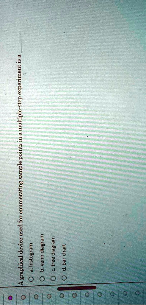 A Graphical Device Used For Enumerating Sample Points In A Multiple Step Experiment Is A A