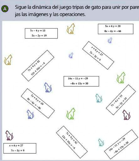 SOLVED: sigue la dinámica del juego tripas de gato para unir por ...