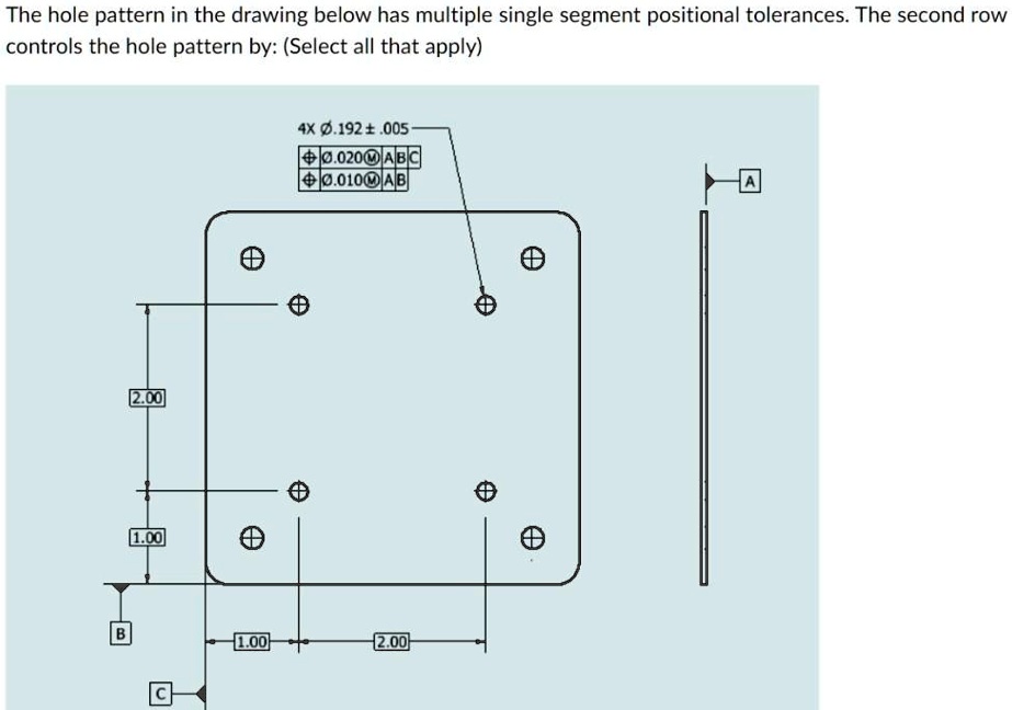 SOLVED: Controlling spacing between holes Controlling location of the hole pattern relative to ...