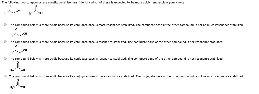 The Following Two Compounds Are Constitutional Isomers Identify Which