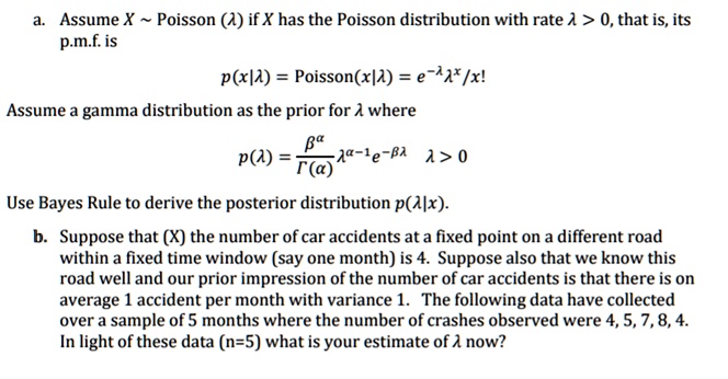SOLVED:Assume X Poisson (A) if X has the Poisson distribution with rate ...