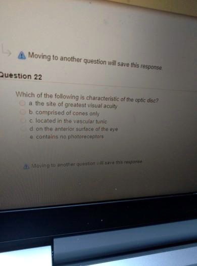 SOLVED: Moving to another question will save this response. Question 22: Which of the following ...