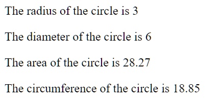 SOLVED: Using HTML, CSS, and PHP to Create a Circle Class that will ...