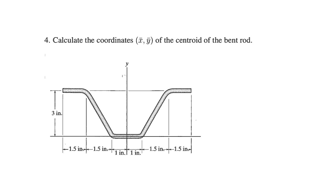 SOLVED: Calculate the coordinates (xÌ„, yÌ„) of the centroid of the ...