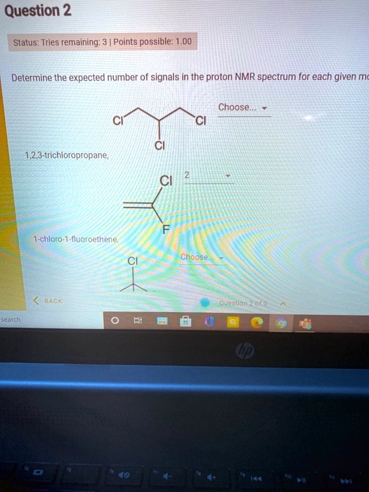 SOLVED: Determine the expected number of signals in the proton NMR spectrum for each given ...