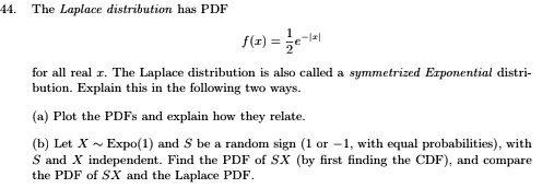 the laplace distribution ha pdf fr for all real the laplace ...