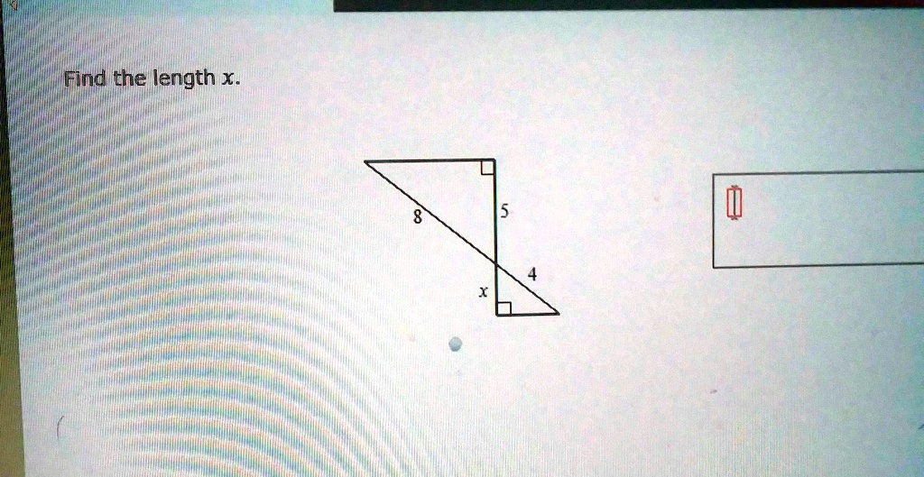 Find the length x.