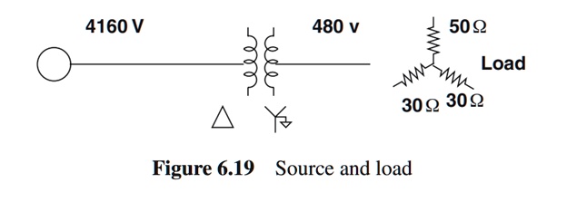 SOLVED: Figure 6.19 shows a wye-connected load connected to a power ...