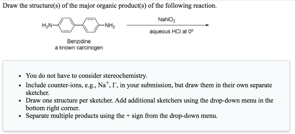 Draw the structure(s) of the major organic product(s) of the following ...