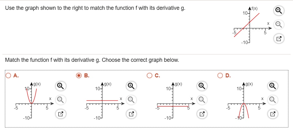 Use the graph shown to the right to match the function with its ...