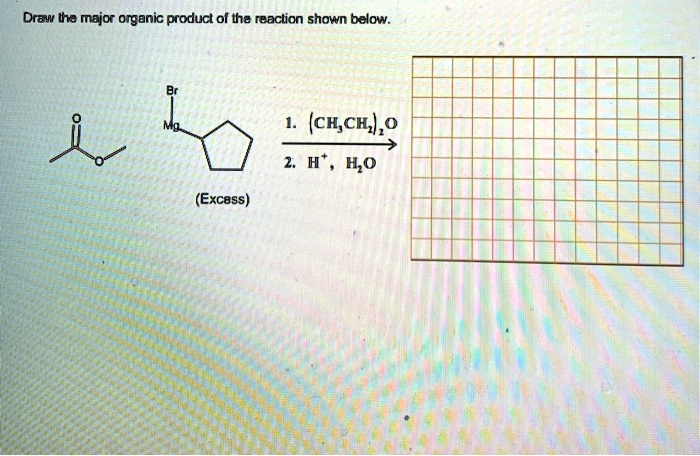 SOLVED: Draw the major organic product of the reaction shown below. (Cu ...