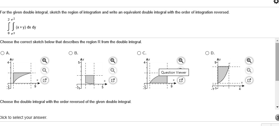 SOLVED:For the given double integral, sketch the region of integration and write an equivalent ...