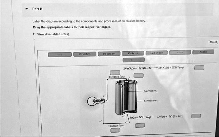 SOLVED: Part B Label the diagram according to the components and ...
