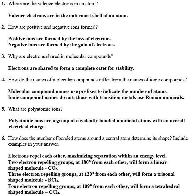 SOLVED: Where are the valence electrons in an atom? Valence electrons ...