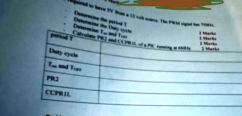 "Wanted to have SV form a 12 volt source. The PWM signal has 7 sök ...