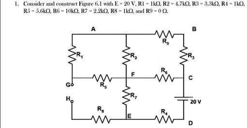 Calculate the Voltages and Currents for EACH ELEMENT in the circuit for ...