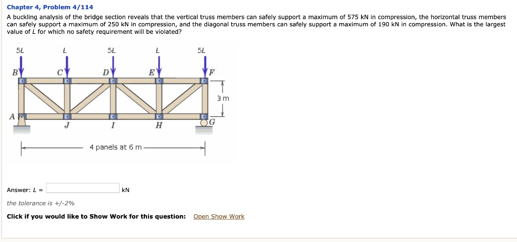 Chapter 4, Problem 4/114 A buckling analysis of the bridge section ...