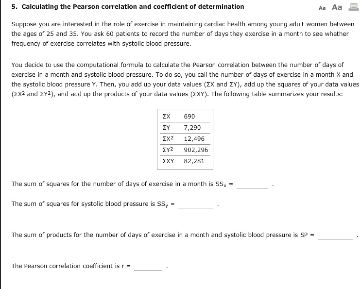 [GET ANSWER] 5. Calculating the Pearson correlation and coefficient of ...