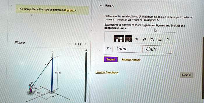 texts part a the man pulls on the rope as shown in figure 1 determine ...