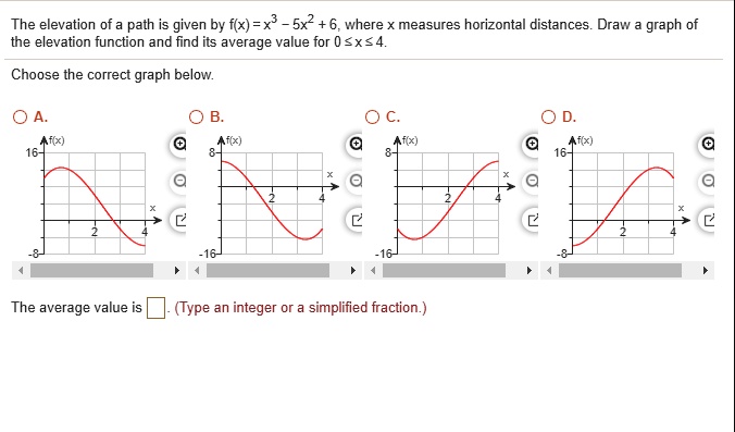 the elevation of path is given by flx x 5x2 6 where measures horizontal distances draw graph of ...