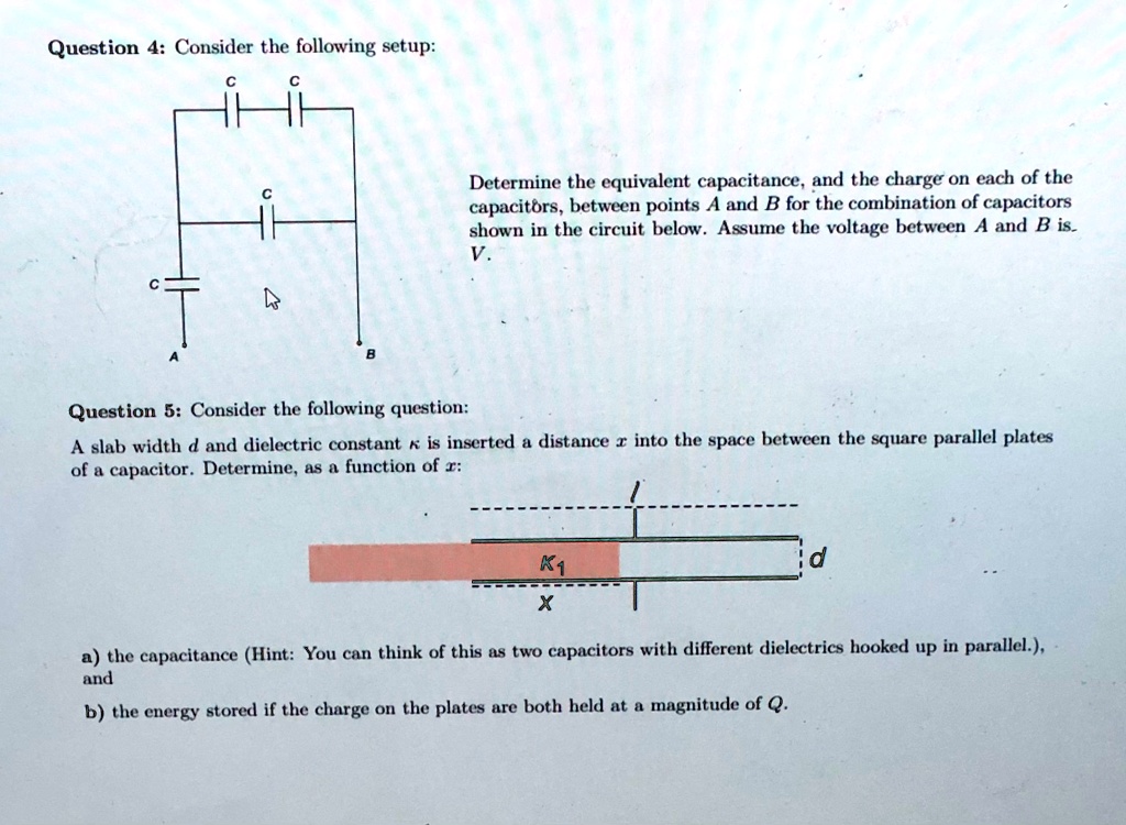 SOLVED: Question 4: Consider the following setup: Determine the ...