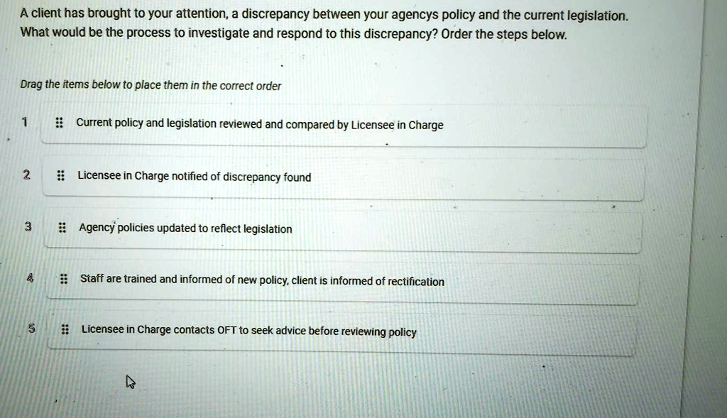 SOLVED: A client has brought to your attention, a discrepancy between ...