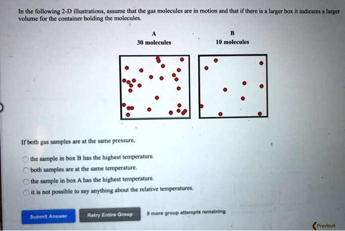 SOLVED: In the following 2-D illustrations, assume that the gas ...