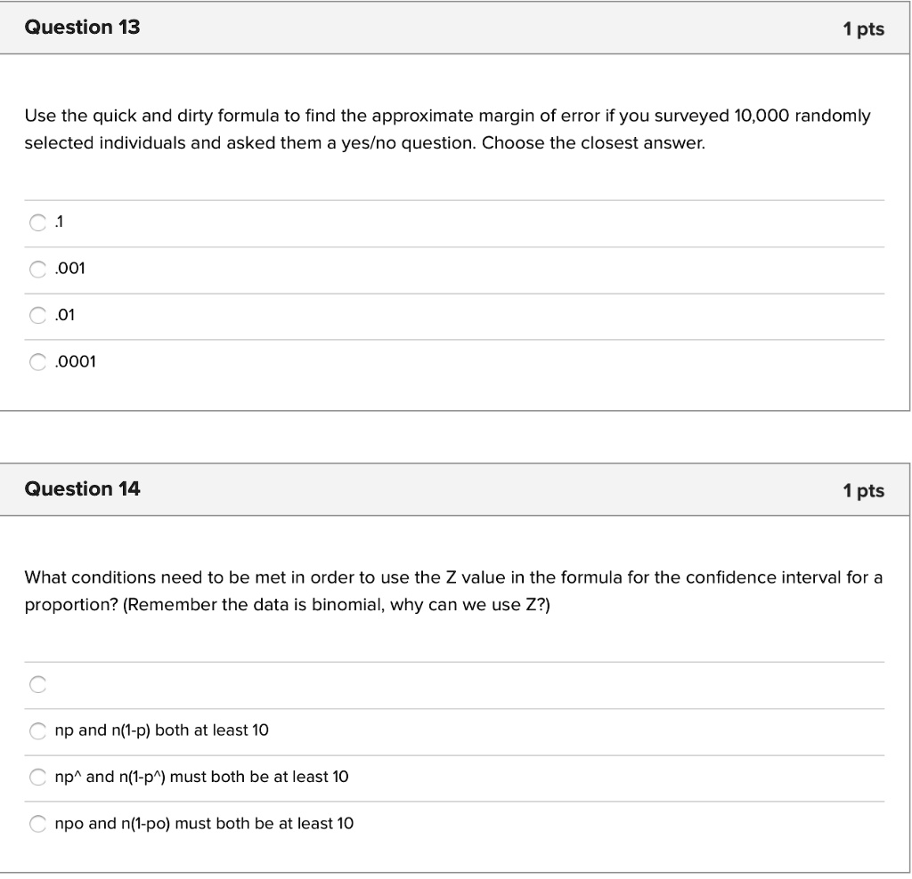 question 13 pts use the quick and dirty formula to find the approximate ...
