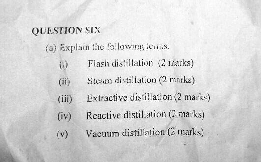 [GET ANSWER] QUESTION SIX (a) Explain the following terms. (i) Flash ...