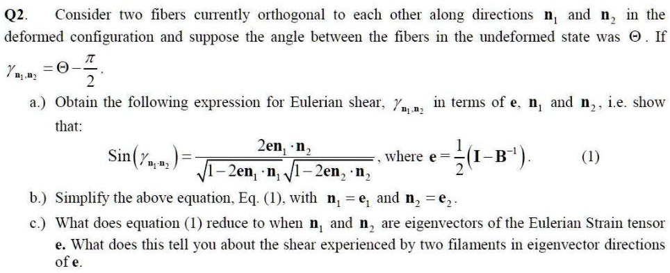 Q2. Consider two fibers currently orthogonal to each other along ...