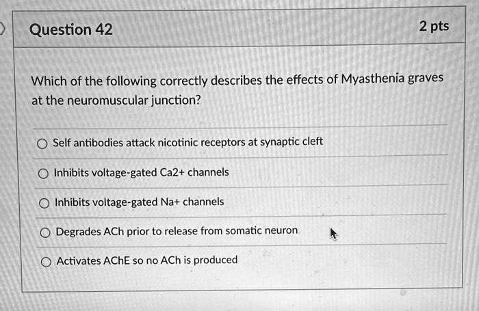 SOLVED: Question 42 2 pts Which of the following correctly describes ... SOLVED: Question 42 2 pts Which of the following correctly describes ...