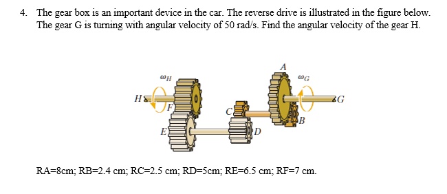 SOLVED: The gearbox is an important device in the car. The reverse ...