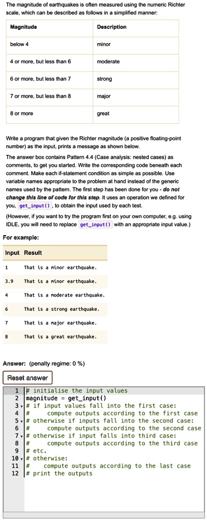 SOLVED: The magnitude of earthquakes is often measured using the ...
