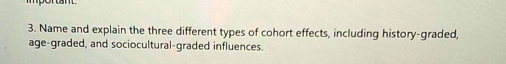 SOLVED: important. 3. Name and explain the three different types of ...