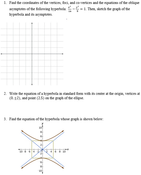 SOLVED: Find the coordinates of the vertices; foci; and co-vertices and ...