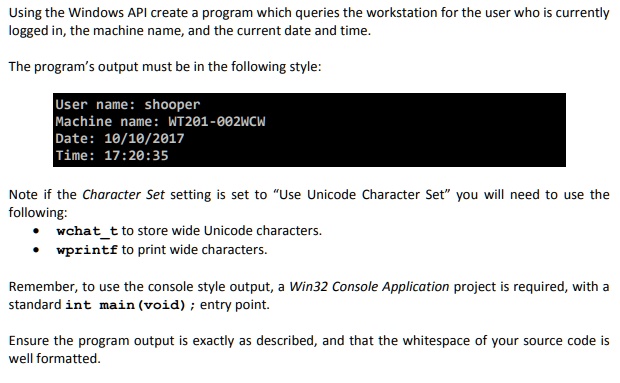 Solved Please In C Language Thank You Using The Windows Api Create A Program Which Queries 0084
