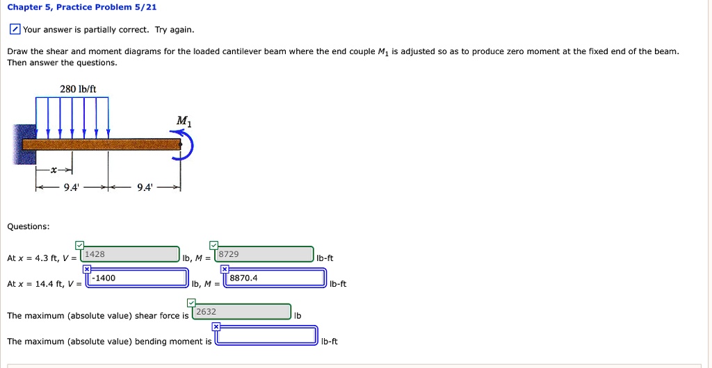 SOLVED: Chapter 5, Practice Problem 5/21 Your answer is partially correct. Please try again ...
