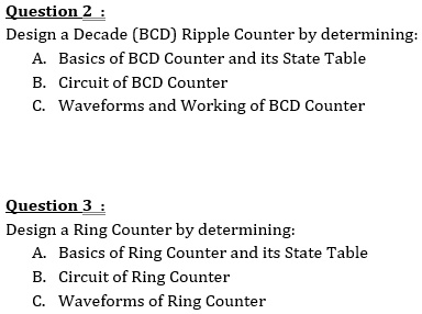 VIDEO solution: Question 2 Design Decade (BCD) Ripple Counter by determining: Basics of BCD ...