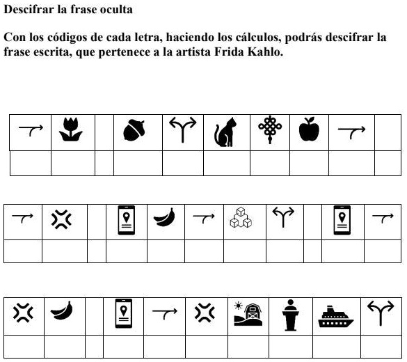 Una ayuda plis es para matematica unu descifrar la frase...