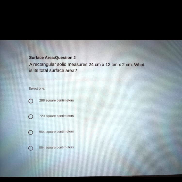 SOLVED: HELP ME PLEASE A rectangular solid measures 24 cm x 12 cm x 2 ...