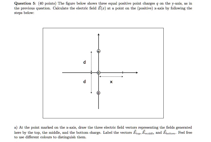 SOLVED: Question 5; (40 points) The figure below shows three equal ...