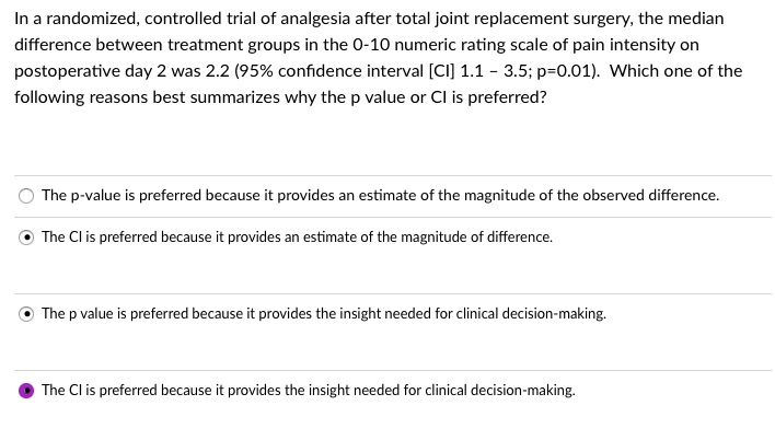 In a randomized, controlled trial of analgesia after total joint ...