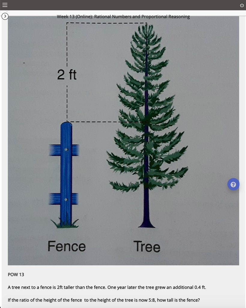 week 13 online rational numbers and proportional reasoning 2 ft fence ...
