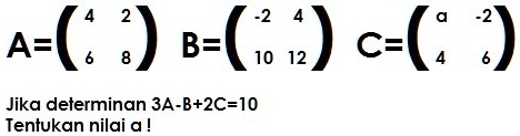 SOLVED: ADA YANG BISA NGEJAWAB SOAL MATRIKS INI GA? A-(: B=l 1) c-(: 10 ...