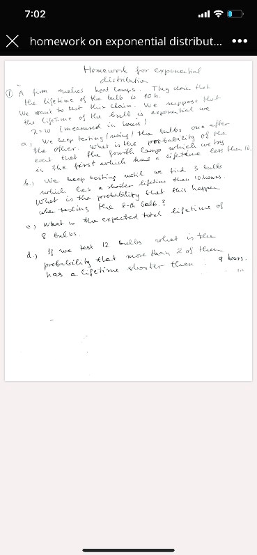 702 homework on exponential distribut hcmewc leulcl mc dah6n6 lee tk ...