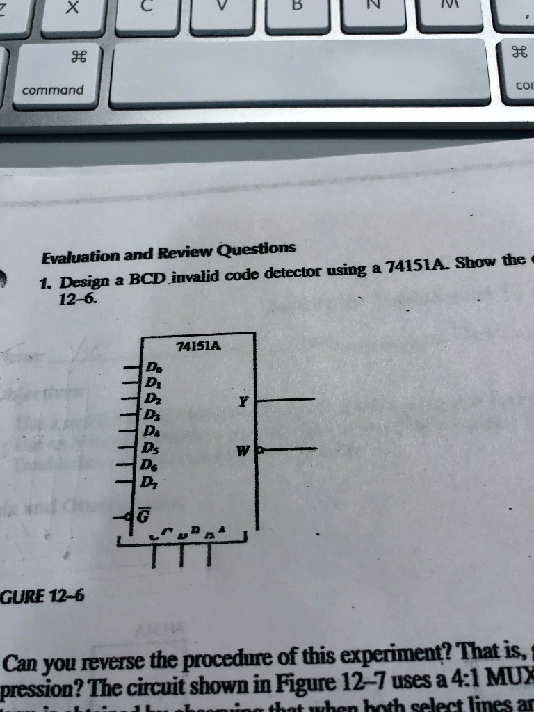 how do i design a bcd invalid code detector using a 74151a i need to ...