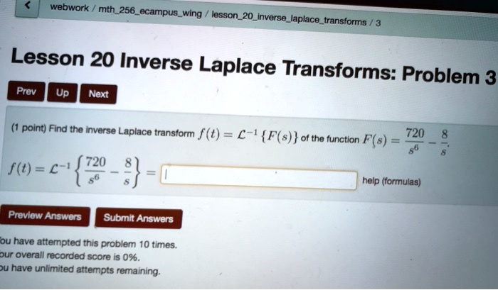 Webwork mth_256_ecampus_wing lesson_20_ Inverse_lapla… - SolvedLib Webwork mth_256_ecampus_wing lesson_20_ Inverse_lapla… - SolvedLib