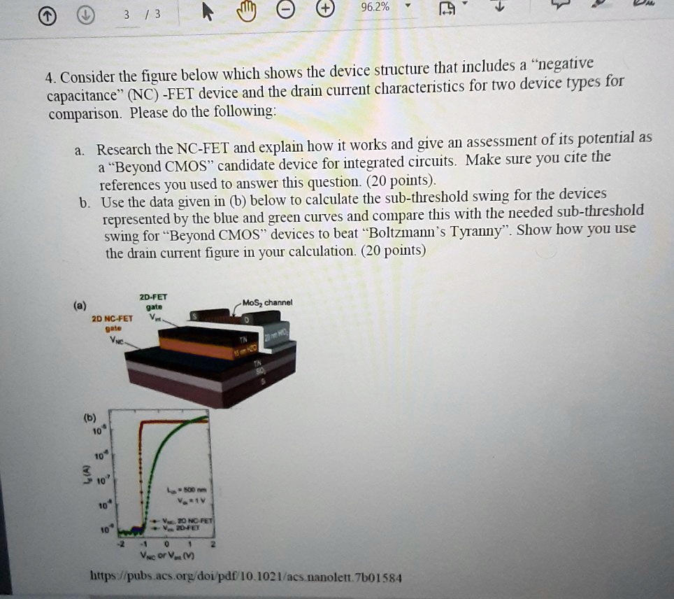 Solved 96 2 4 Consider The Figure Below Which Shows The Device