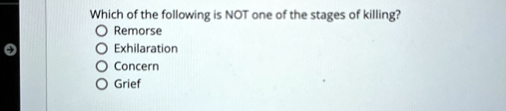 Which of the following is NOT one of the stages of...