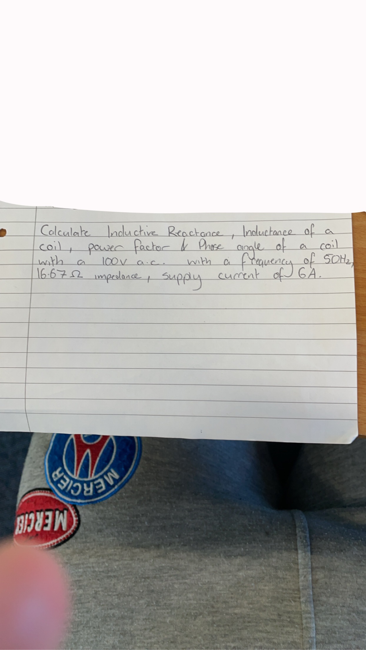 Solved Calculate Inductive Reactance Inductance Of A Coil Power